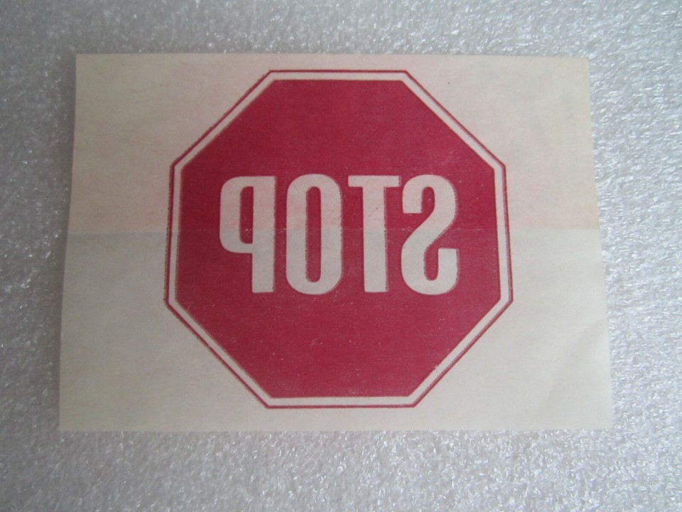 1977 Kellogg's Cereal Premium Fun Sticker Tony the Tiger & "Stop" sign ...