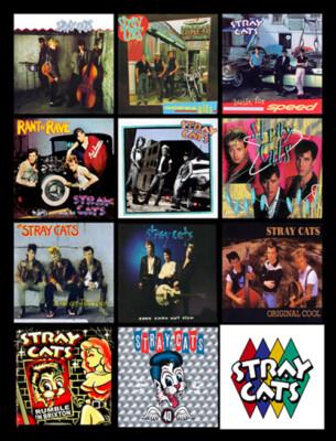 STRAY CATS album discography magnet (3.75" x 4.75" magnet) the police ...