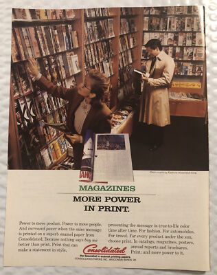 1985 Consolidated Papers Original Print Ad - More Power In Print ...