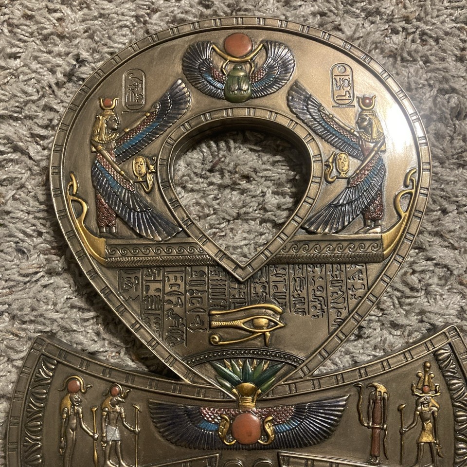 Bronze Finished Ancient Egyptian Ankh Symbol Wall Hanging 15 3/4 Inches ...