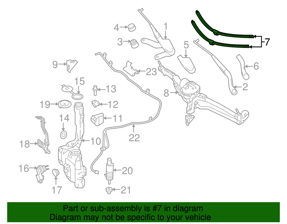 Genuine OEM Mercedes Benz Wiper Blade Set 2128201700 | eBay
