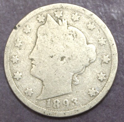 1893 Liberty "V" Nickel One Coin Lot Y2685 | eBay