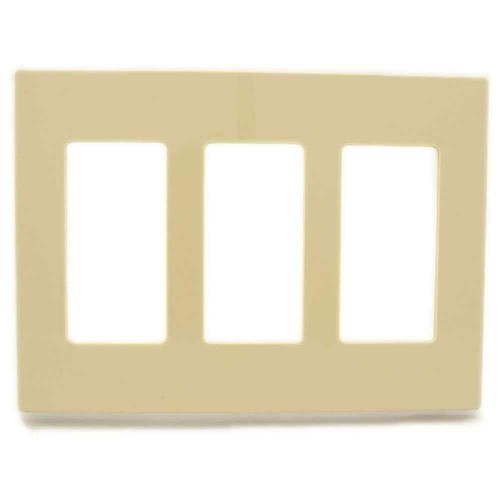 Leviton 3-Gang Ivory Decora/Rocker Polycarbonate Standard Screwless ...
