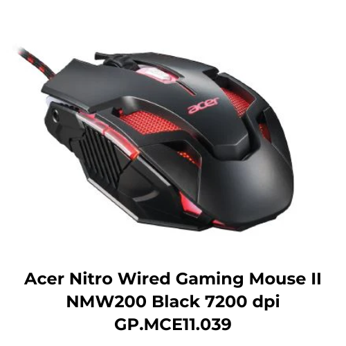 Acer Nitro Wired Gaming Mouse II NMW200 Black 7200 dpi GP.MCE11.039 | eBay