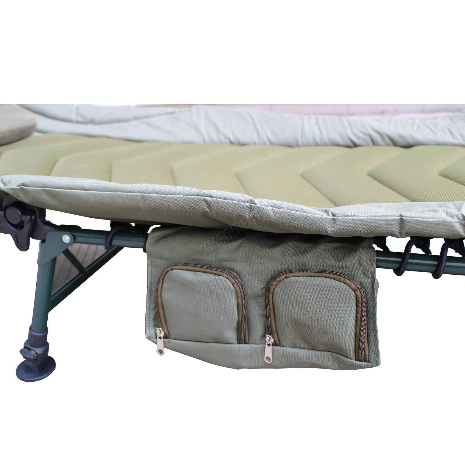 CARPZILLA Fishing Bed Chair Portable - XL Camping Bed With Tackle ...
