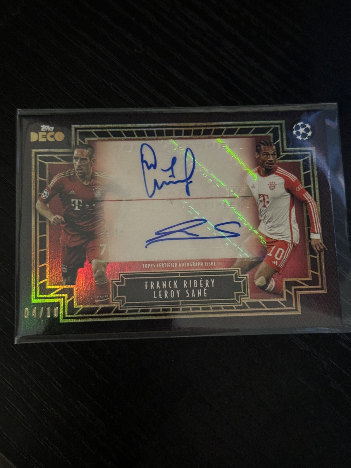 2023-2024 Topps Deco Franck Ribery & Leroy Sane Dual Autograph 04/10 | eBay