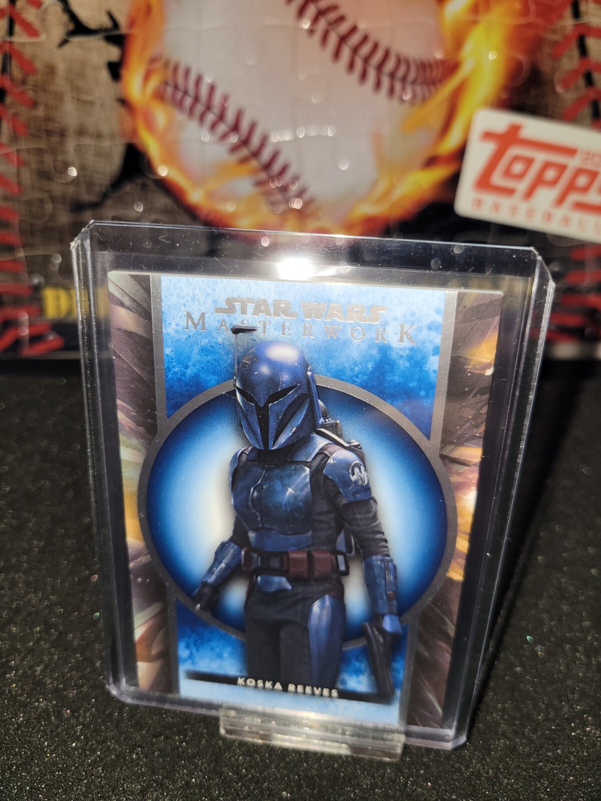 2022 TOPPS STAR WARS MASTERWORK #9 KOSKA REEVES MANDALORIAN BLUE | eBay