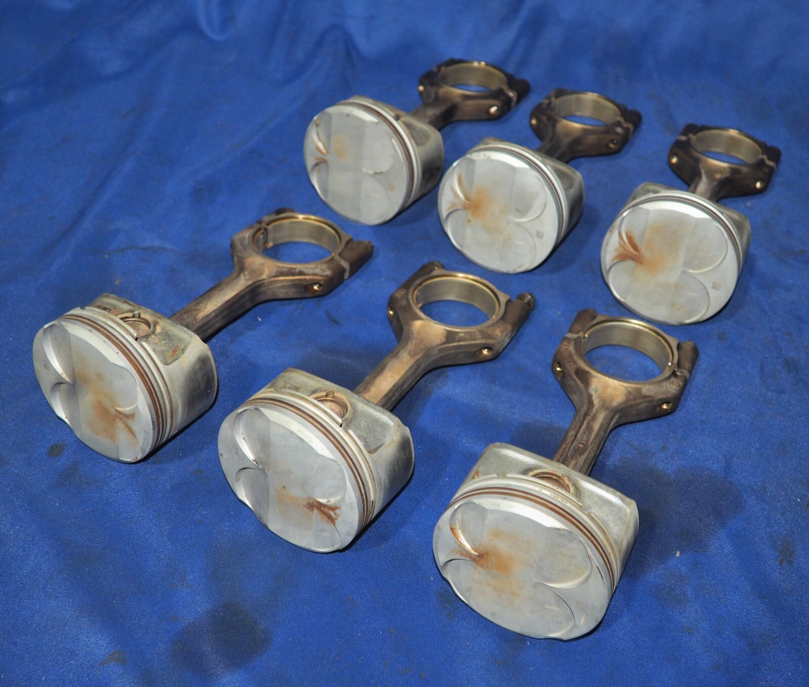 2006-2013 BMW N52 N52N 3.0L Set Of 6 Engine Pistons & Connecting Rods ...