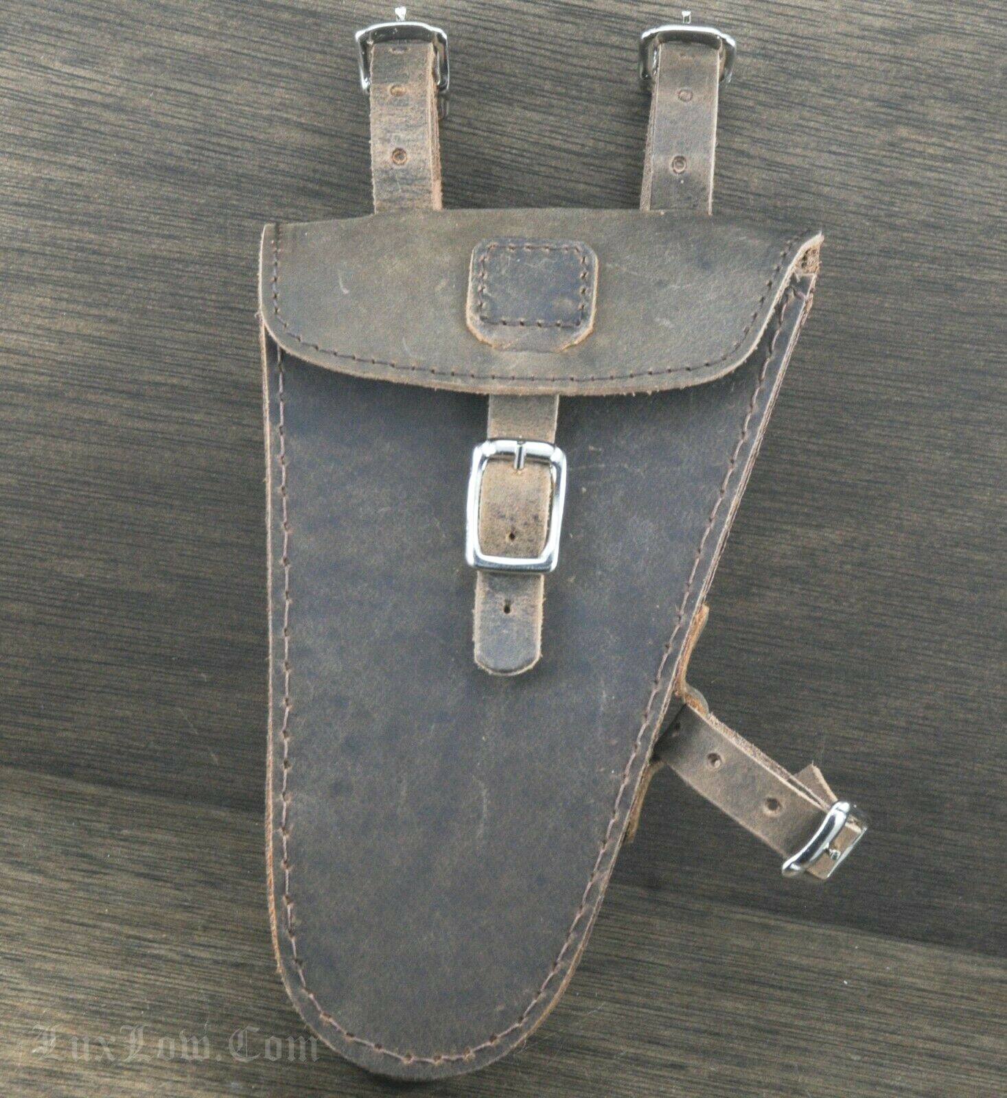 Vintage Brown Leather Bike Frame TOOL BAG POUCH TOC Bicycle Road Fixie ...