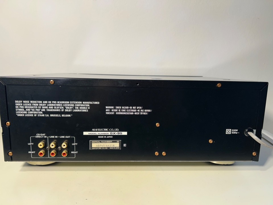 Akai GX-95 Reference Master Kassettendeck * High End Klassiker * 1987 ...