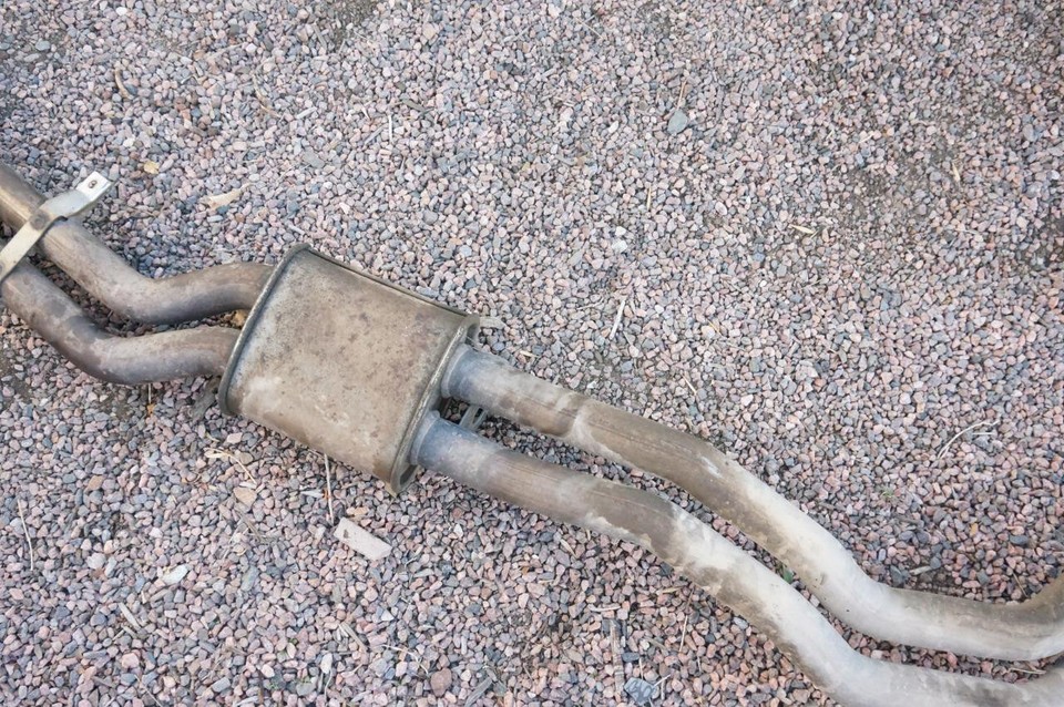 OEM BMW E46 Cat-Back Exhaust with Aftermarket Mufflers 01-05 325i 330i ...