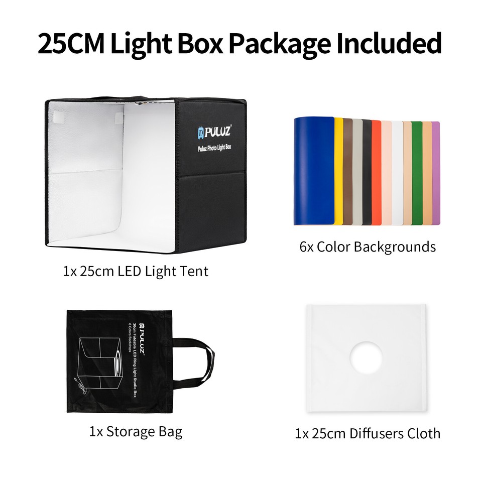 Portable LED Photo Light Box Tent Cube Room Studio 96 LED Photography ...