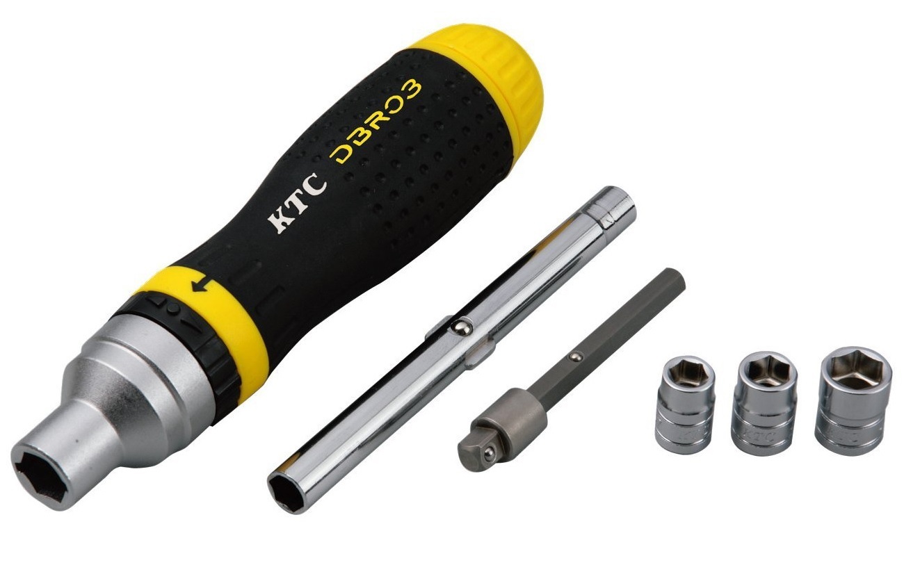 KTC RATCHET DRIVER WITH SOCKET (7,8,10mm) DBR03 | eBay