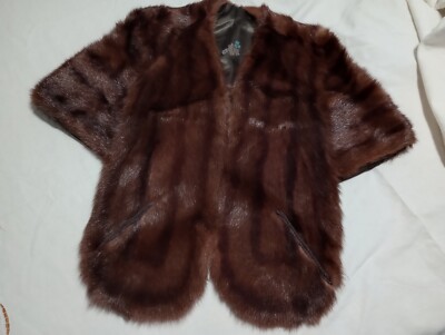 Fur Label Authority, Woman Stole Color Dark Brown K217584 | eBay