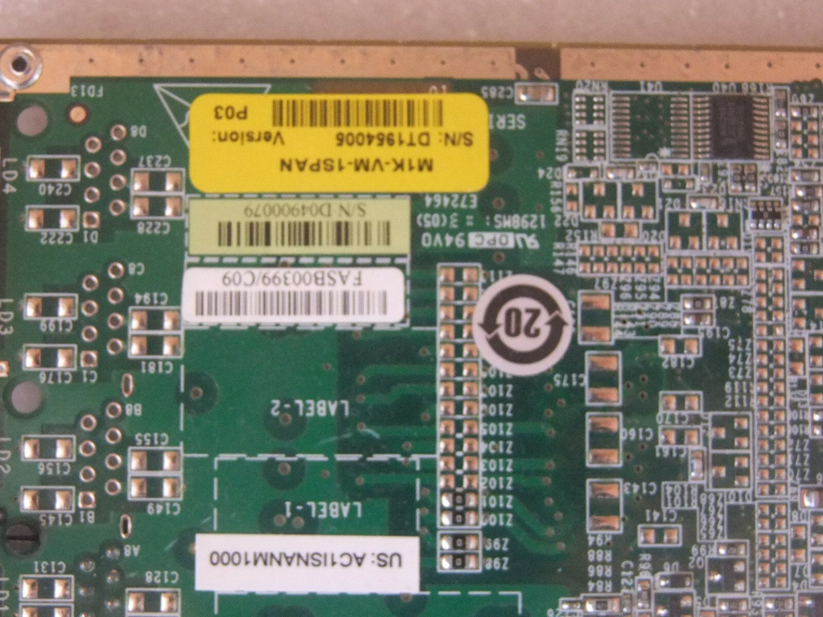 AudioCodes M1KB M1K-VM-1span P03 FASB0039 E1 T1 module trunks for ...