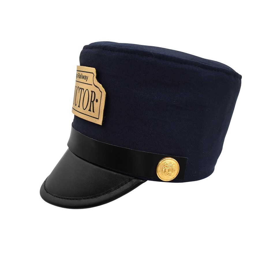 Child Deluxe Polar Navy Express Conductor Hat Train Engineer Costume ...