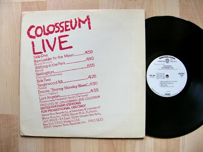 COLOSSEUM live PROMO WHITE LABEL PRO 500 orig 1971 | eBay