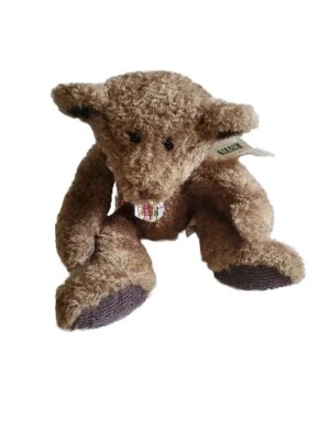 Vtg 12" Plush Brown Teddy Bear "Elliot" Stuffed Animal First and Main ...