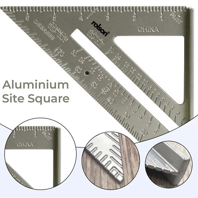 7" Aluminium Set Square Triangle, Roofing, Rafter & Carpentry Angle ...