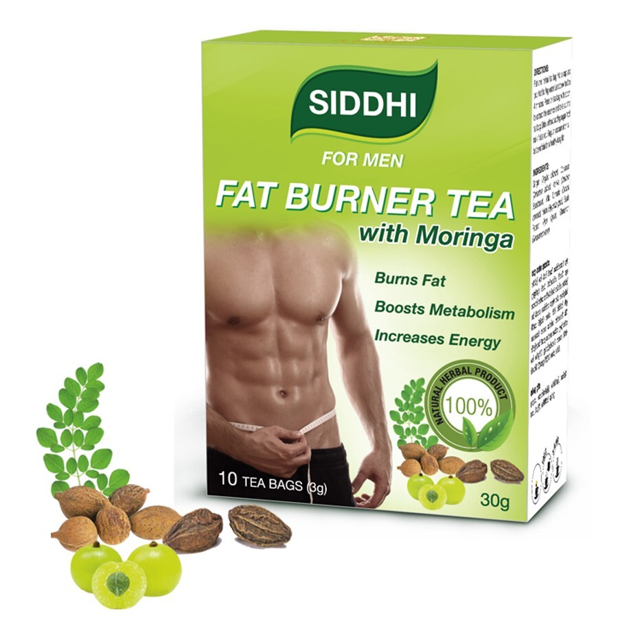 Siddhi Men Fat Burner Tea Weight Loss Herbal Moringa Slim Drink Energy ...