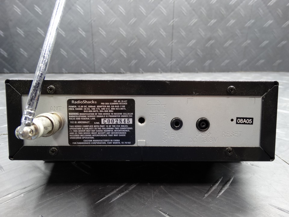 Radio Shack Pro-2054 300 Channel Analog Scanner 800MHz Non Trunking (No ...