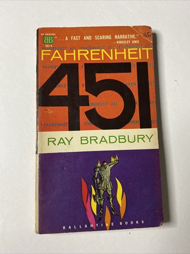 Fahrenheit 451 by Ray Bradbury 1960 PB Ballantine 382 K Vintage SF ...