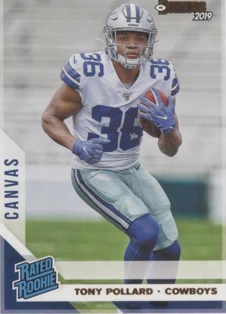 2019 Panini Donruss - Rated Rookie Tony Pollard #337 Canvas (RC) for ...