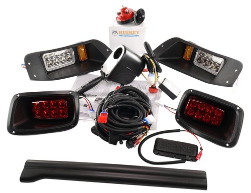 Golf Cart LED Light Kit Street Legal Kit w/Turn Signal Switch For EZGO ...