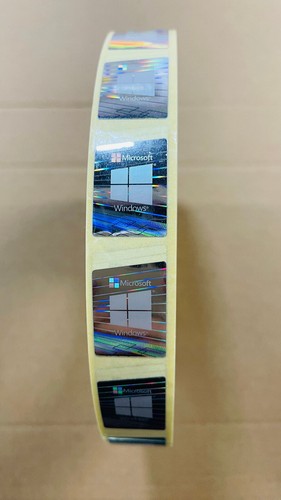 Lot of 5 Windows 10 Stickers 16.5 x 22.5mm Color Changing Badges New ...