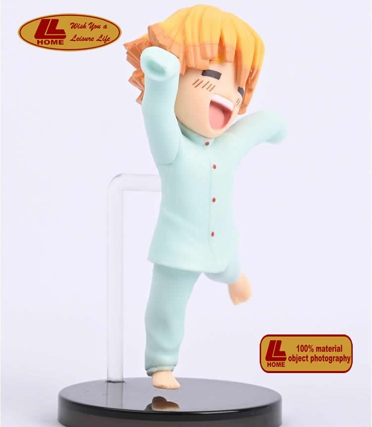 Anime Demon Slayer pajamas Agatsuma Zenitsu Cute PVC Figure Toy Gift ...
