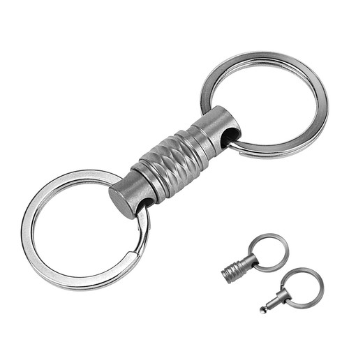Quick Release Keychain 1 Pack, Titanium Key Ring Detachable Heavy Duty ...