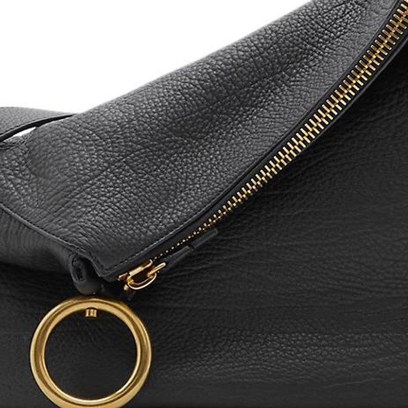 Burberry Knight Adjustable Leather Shoulder Strap Zipper Closure ...
