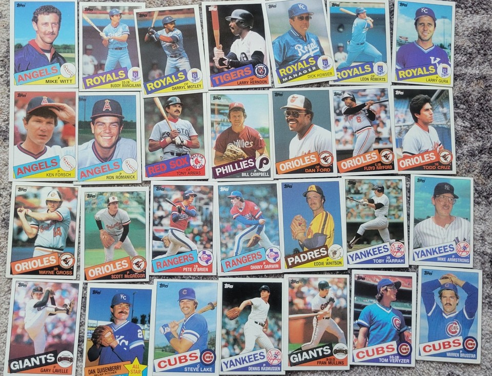 28 Topps 1985 Baseball Card Lot | eBay