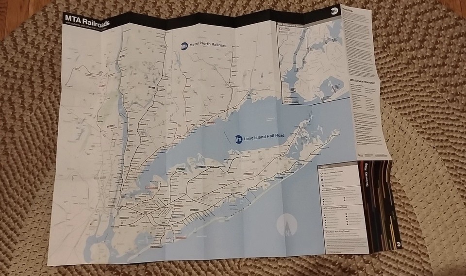 New York City NYC MTA Subway Railroad Map June 2024 Edition | eBay