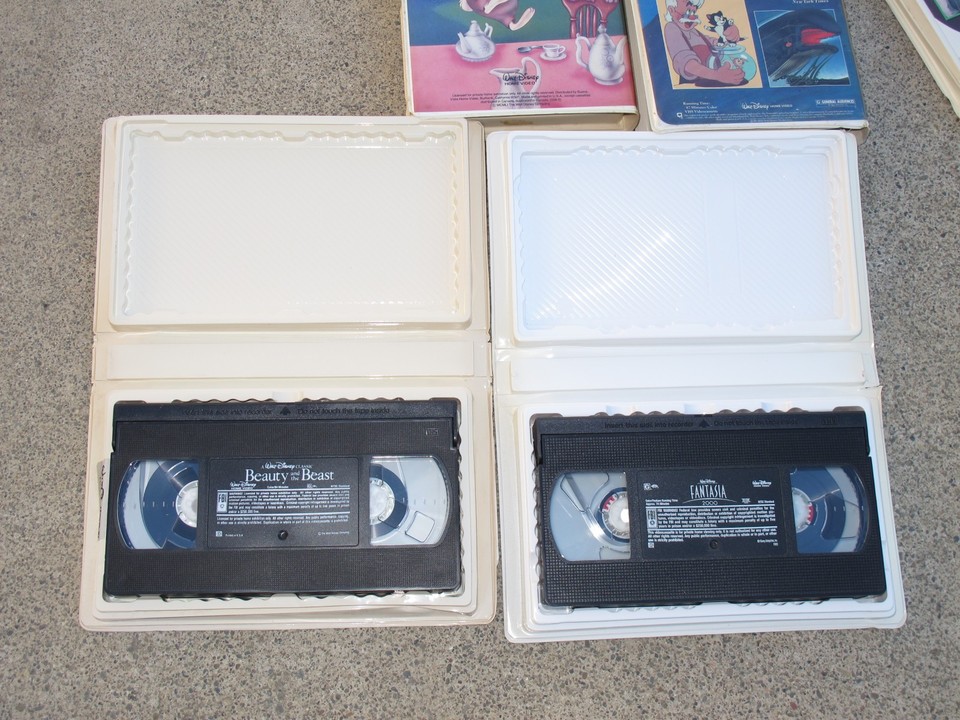 Lot of 10 Disney Masterpiece & Black Diamond VHS Tapes: Mermaid Snow ...