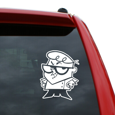Dexter's Laboratory Vinyl Decal | Color: White | 5" tall | eBay