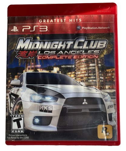 Midnight Club Los Angeles Complete Edition PS3 Video Game Tested VGC ...