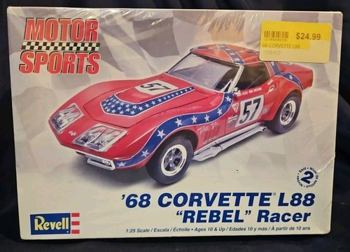 Revell 68 Corvette L88 Rebel Racer Model Car Kit New Factory Sealed | eBay
