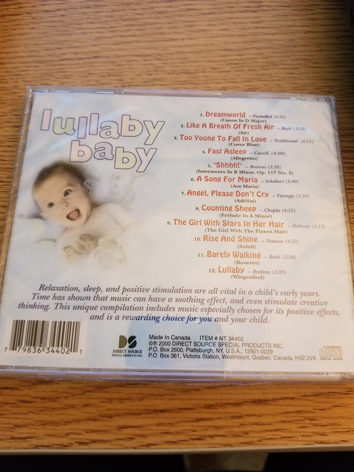 Bedtime Songs for Babies: Lullaby Baby by Various Artists (CD, 2000 ...