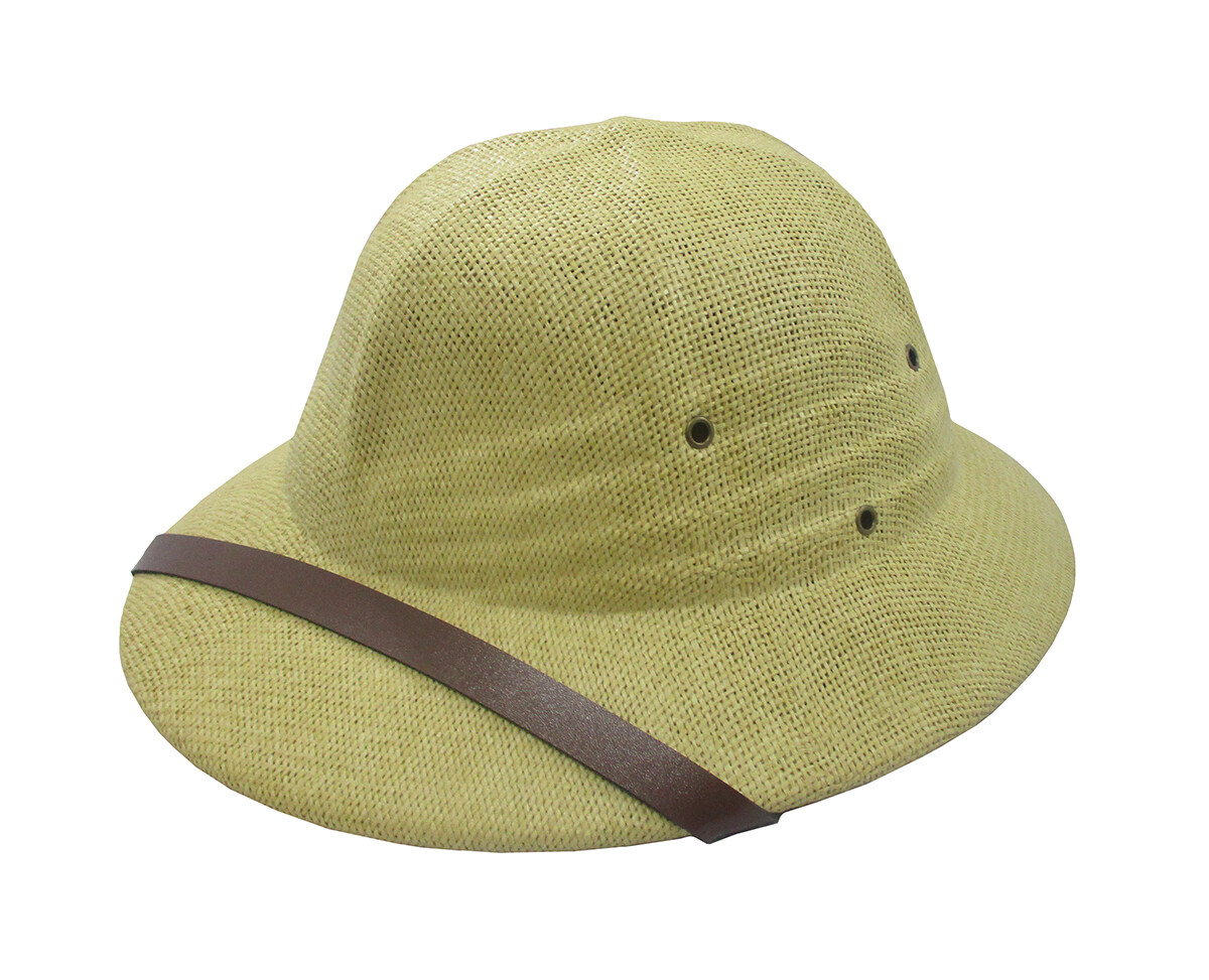 Adult British Pith Helmet Jungle Safari Sun Explorer Halloween Costume ...