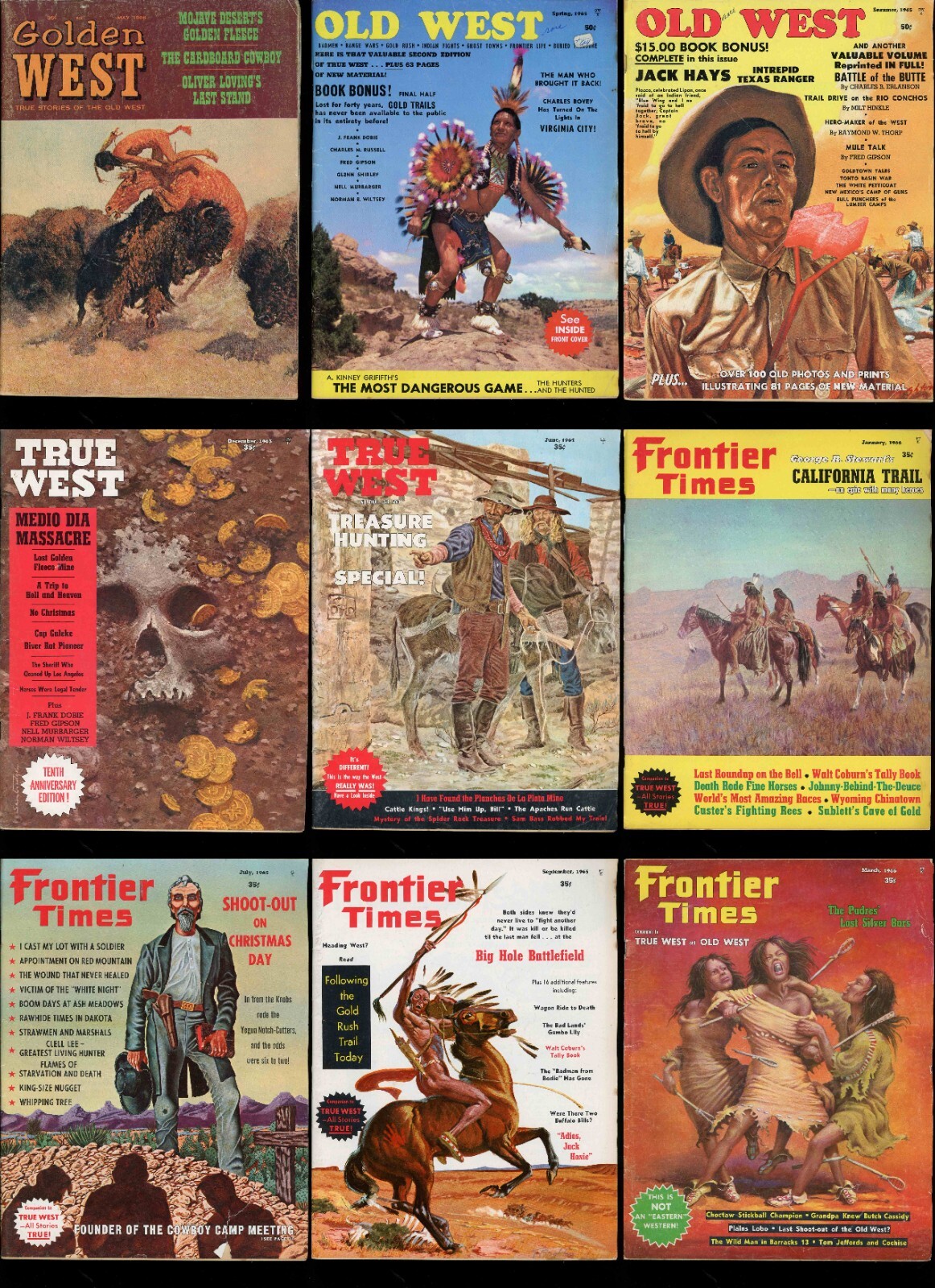 Old Western Magazines. Lot of 9, GOLDEN WEST / FRONTIER TIMES 1960'S | eBay