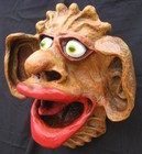 Sculpture, Mixed Media, Decorative Mask - "Big Ears" | eBay