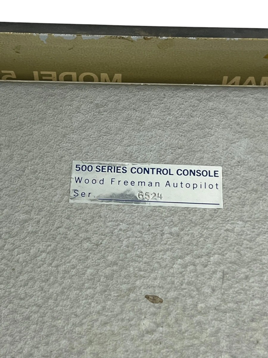 Wood Freeman Auto Pilot Wood Freeman Metal Marine Pilot Antique Ships