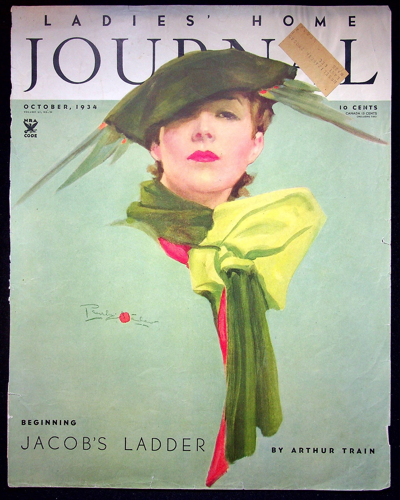 Pernrhyn Stanlaws COVER ONLY The Ladies Home Journal October 1934 Lady pernrhyn-stanlaws-cover-only-the-ladies-home-journal-october-1934-lady