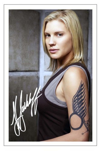 KATEE SACKHOFF Signed Autograph PHOTO Signature Gift Print BATTLESTAR ...