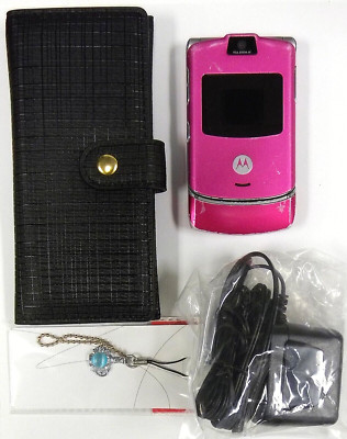 Motorola RAZR V3 - Pink and Silver ( T-Mobile ) Very Rare Flip Phone ...