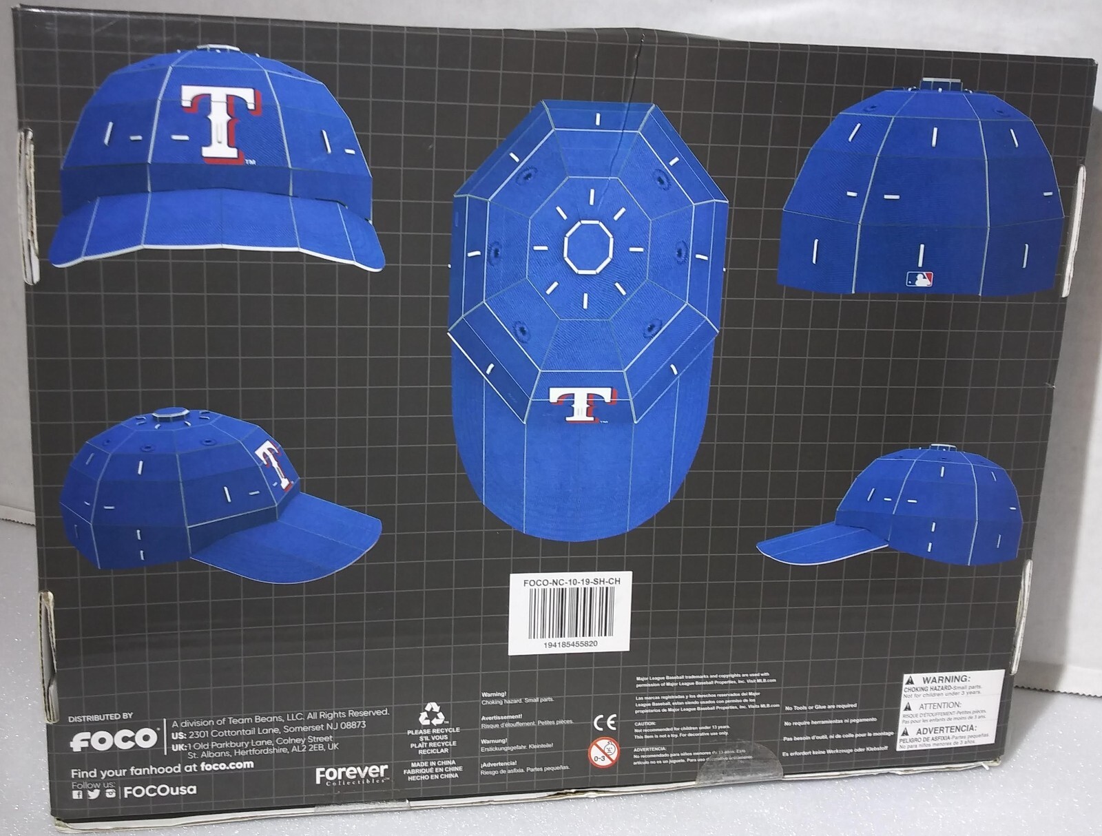 FOCO MLB Texas Rangers 3d Puzzle Cap for sale online | eBay