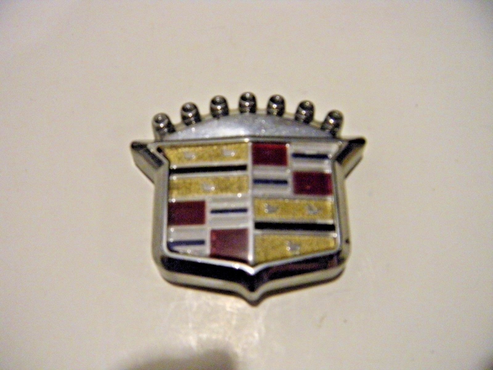 Cadillac Chrome Plastic Grille Crest Emblem With Two Mounting Pins. | eBay