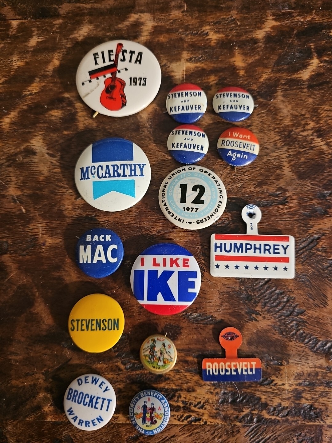 Vintage Political Buttons Lot Of 15 Roosevelt, McCarthy, Ike, Etc. | eBay