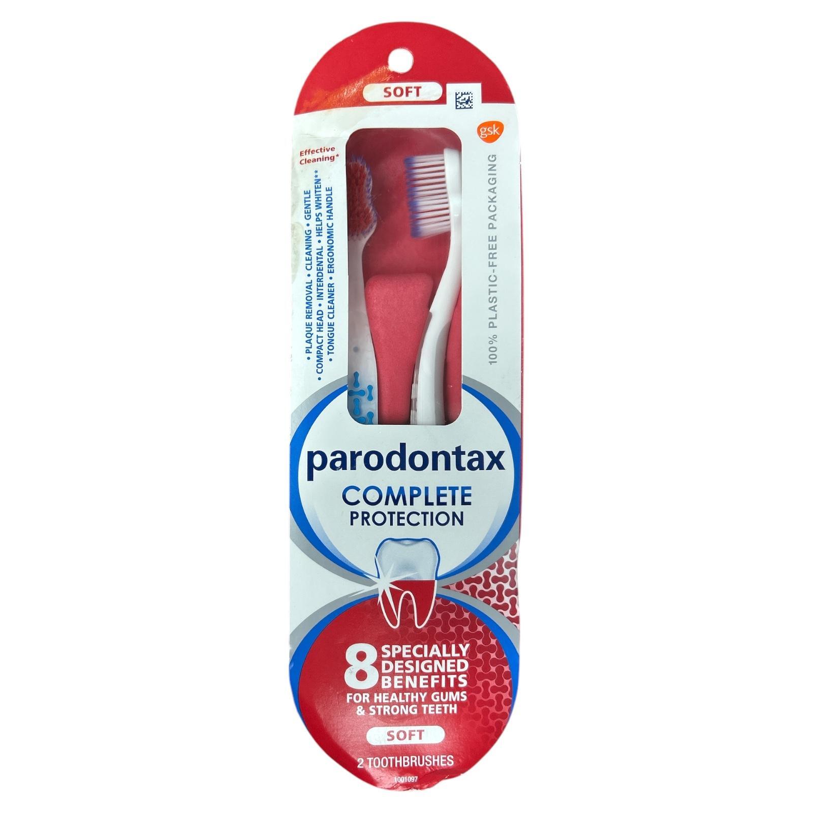 PARODONTAX Complete Protection Oral Care Soft Toothbrush Pack of 2 | eBay
